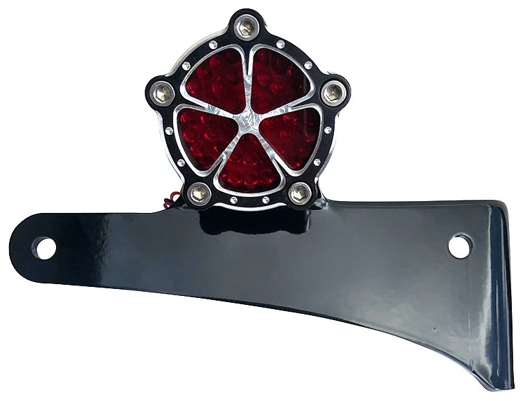 Forge Side Mount Tail Light License Plate ⋆ Twisted Choppers