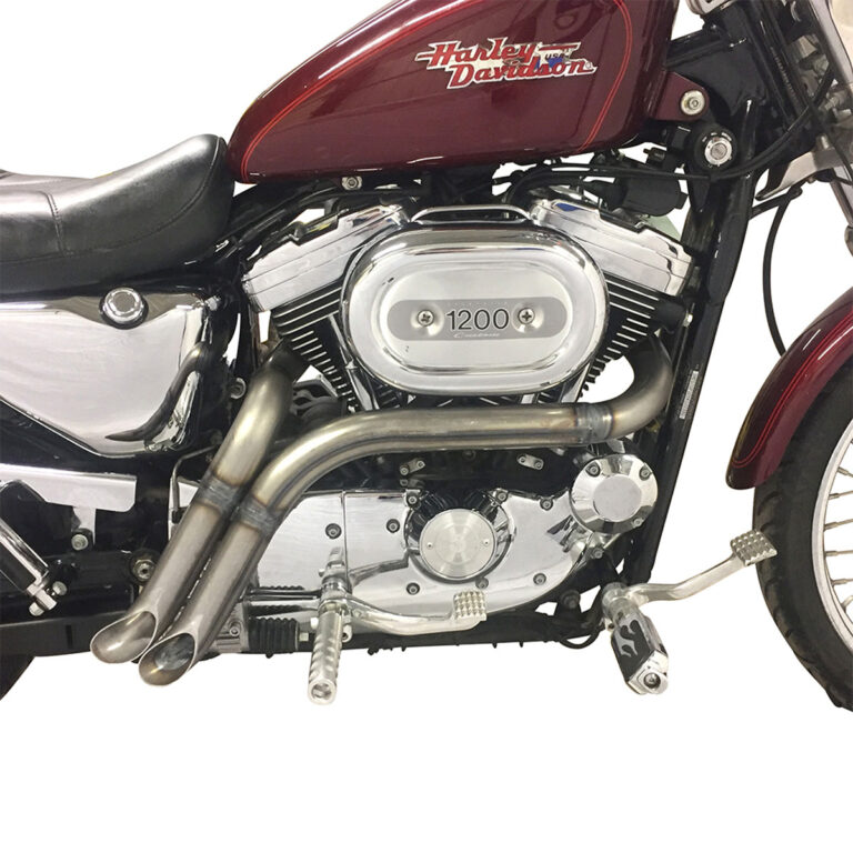 Twisted Choppers Midset Slash Cut Exhaust Header For 1986-2022 Harley ...